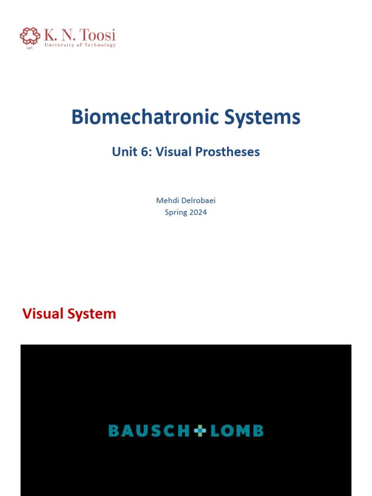 6 VisualProsthesis 2024 | PDF | Retina | Visual Impairment