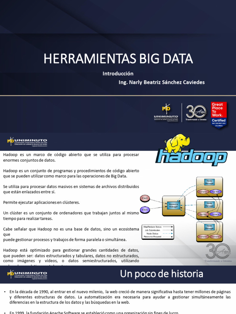 Herramientas Big Data | PDF | Apache Hadoop | Mapa reducido