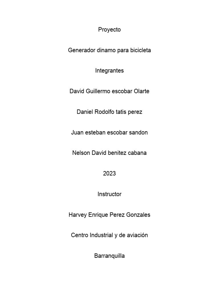 Borrador Proyecto | PDF