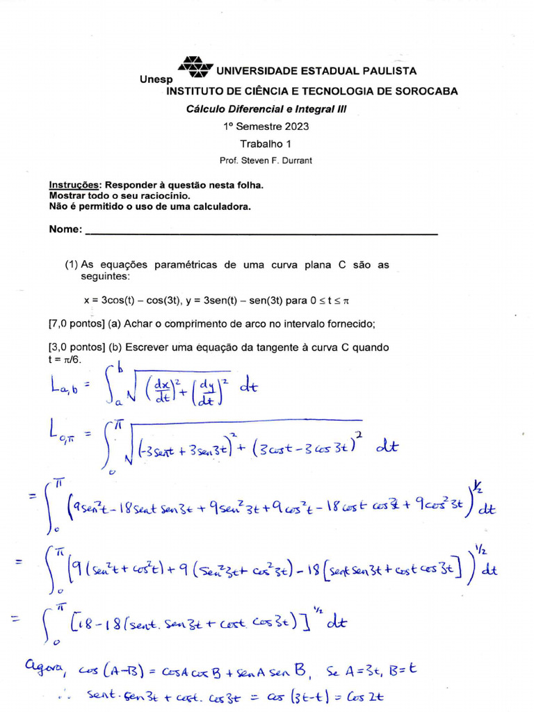 Resolução T1 - 2023 | PDF