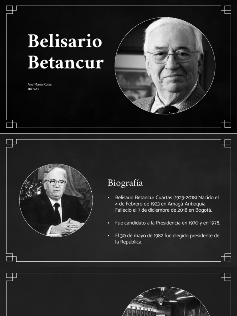 Belisario Betancur. | PDF | Gobierno | Colombia