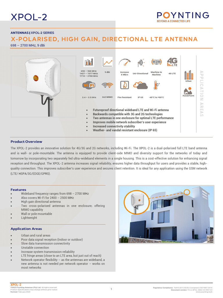 Technical Specification A Xpol 0002 V1 Pdf 4 G 3 G