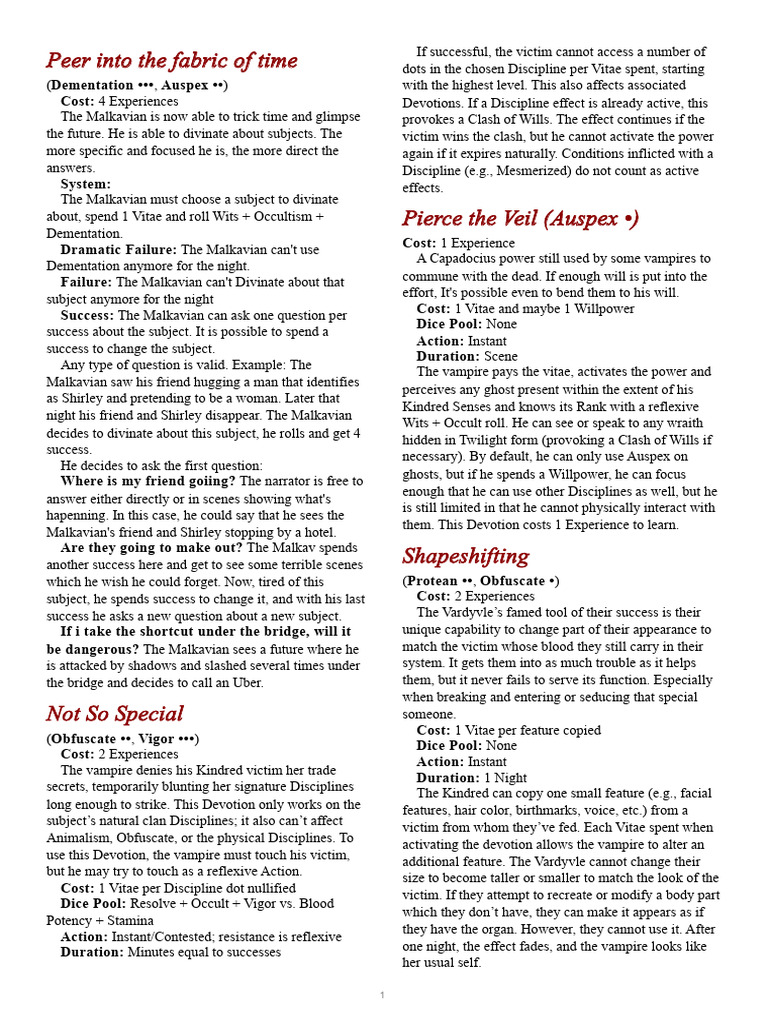 Devotions 5.0 | Download Free PDF | Senses | Vampires