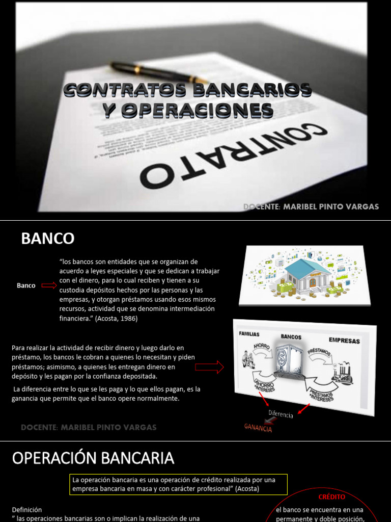 16 Contratos Bancarios y Operaciones | Descargar gratis PDF | Bancos ...