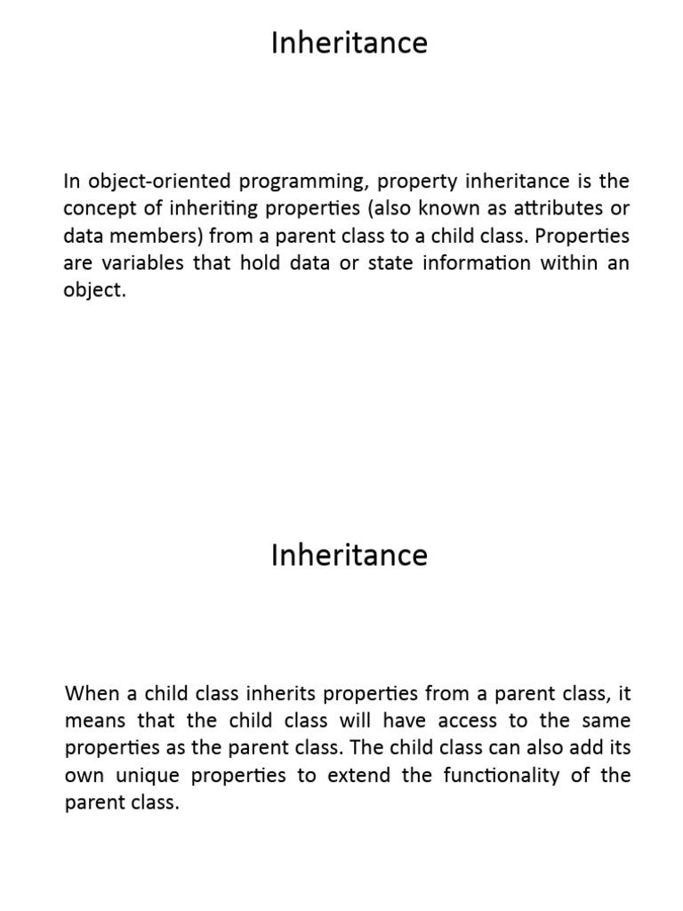 6th Week 8 Pdf Class Computer Programming Inheritance Object Oriented Programming