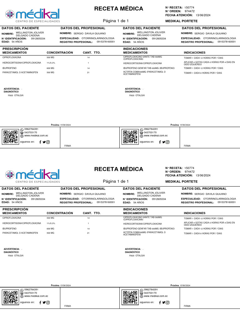 Recetas | PDF | Medicina CLINICA | Ciencias farmacéuticas