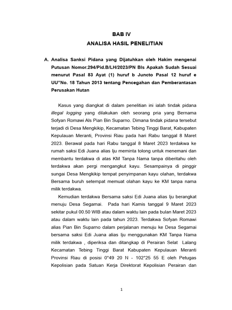 Illegal Logging | PDF | Hukum