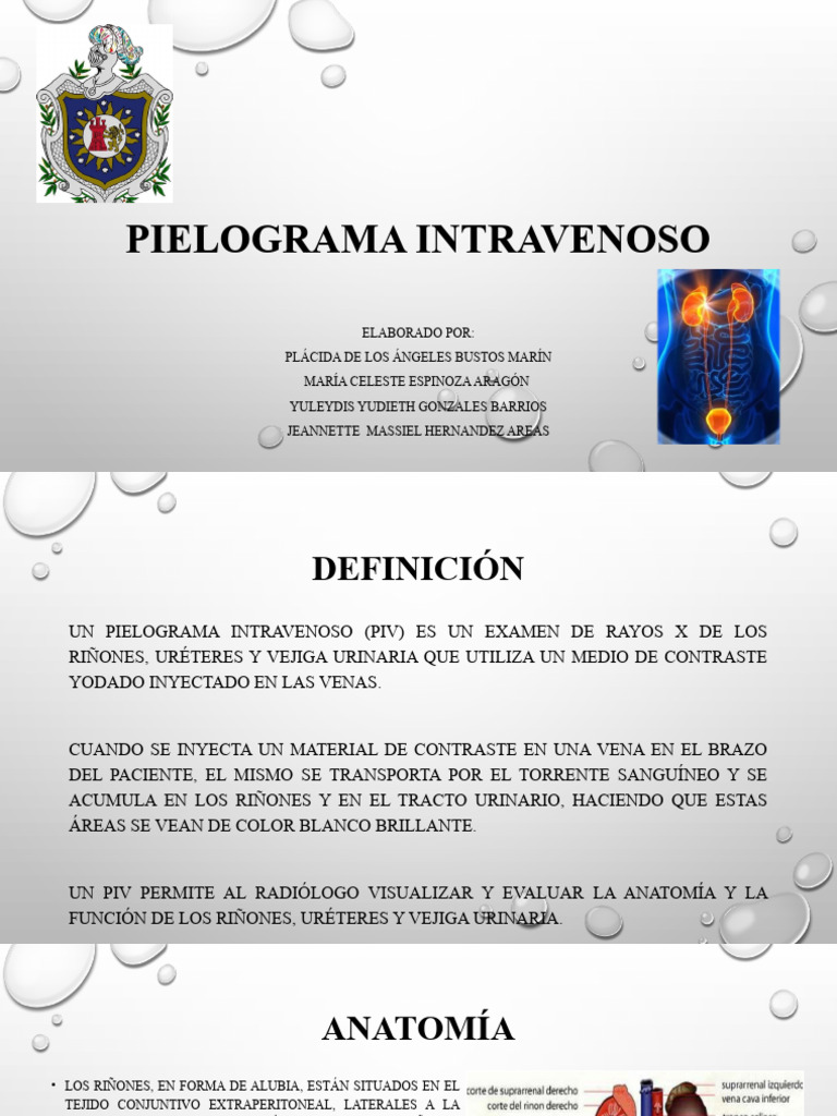 Pielograma Radiología | PDF | Riñón | Sistema urinario