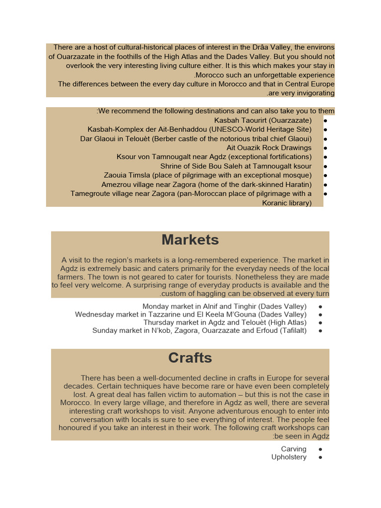 Markets | PDF | Morocco