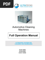 Industrial Ultrasonic Cleaner Manual | PDF | Ultrasound | Vacuum Tube