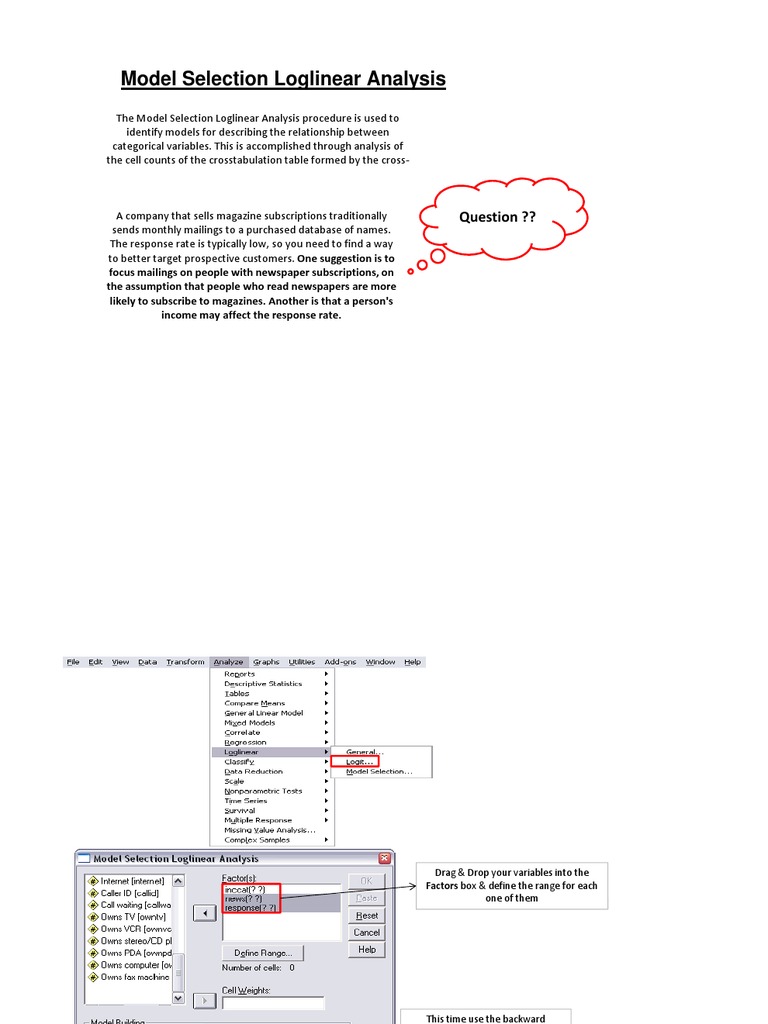 Model Selection Loglinear Analysis Explained | Download Free PDF | Multivariate Statistics ...