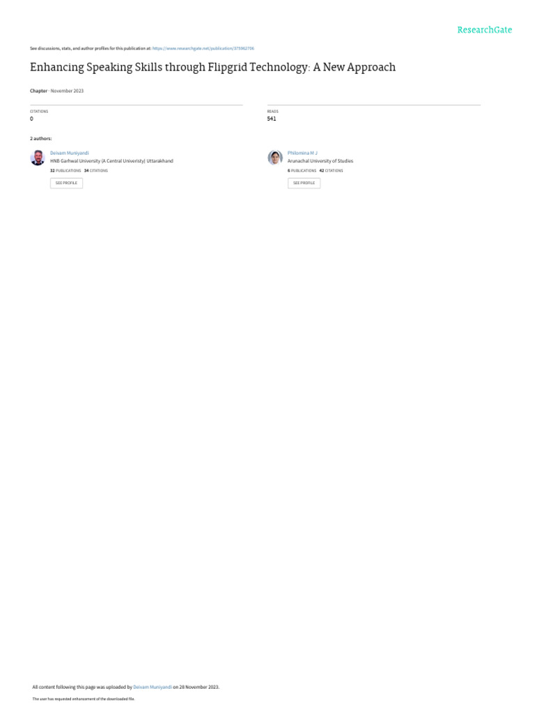 Enhancing Speaking Skills Through Flipgrid Technology - A New Approach ...
