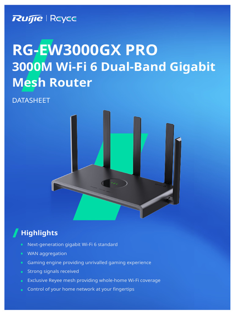 Wi-Fi 6 Dual-Band Mesh Router Guide | PDF | Wi Fi | Computer Network