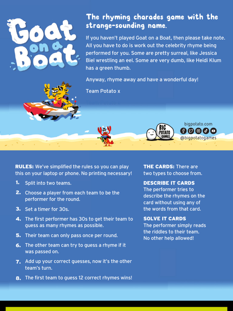 Goat On A Boat PNP | PDF