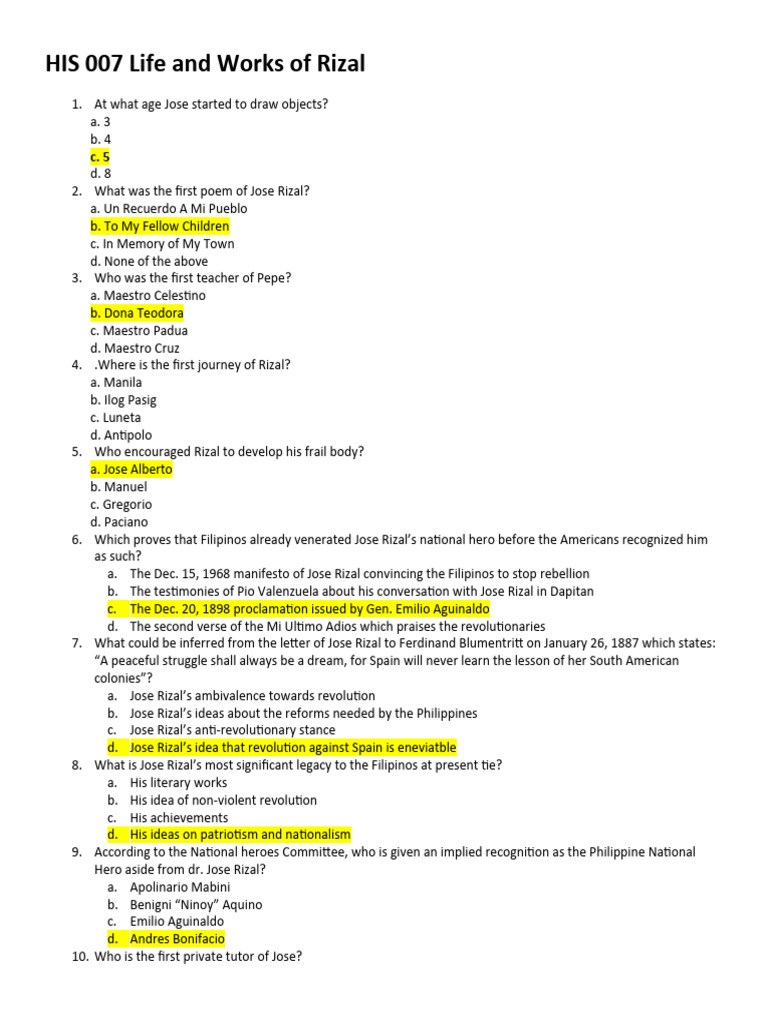 HIS 007 RATIONALE | PDF | Philippines