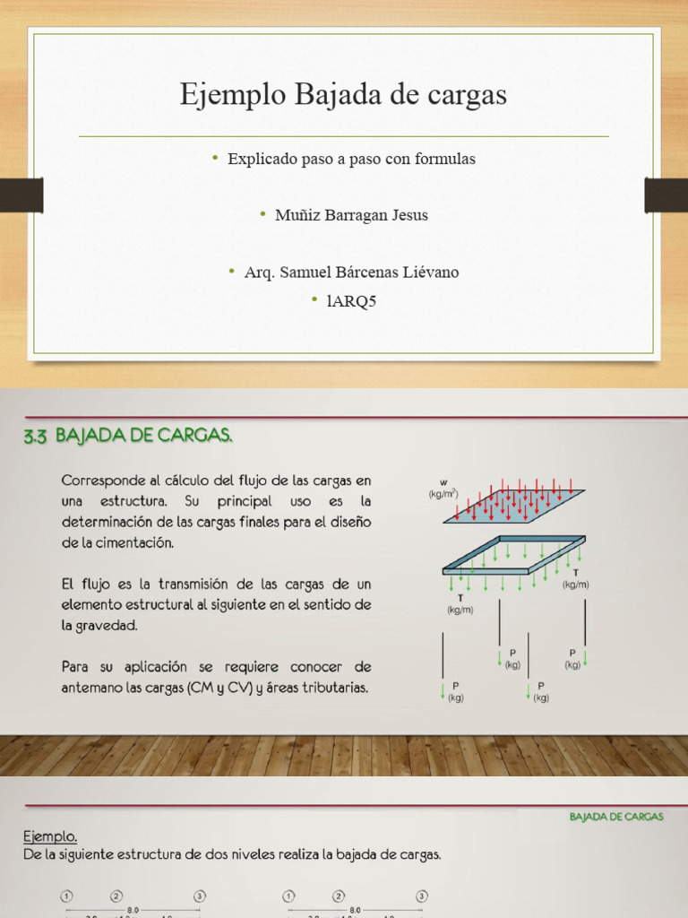 Ejemplo Bajada de Cargas | PDF