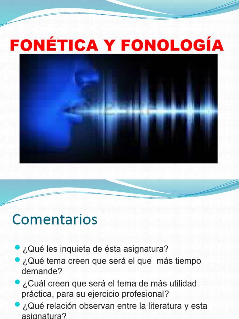 Fonetica y Fonologia Clase Introductoria | PDF | Fonética | Fonología
