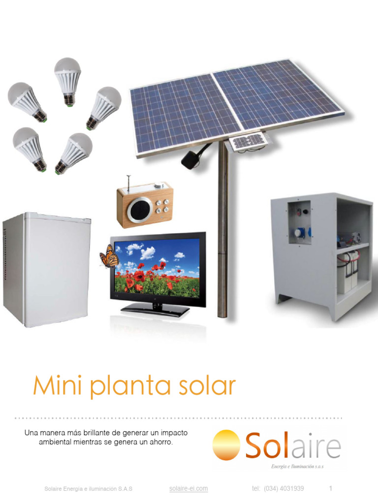 Catálogo Mini Plantas | PDF | Energía solar | Naturaleza