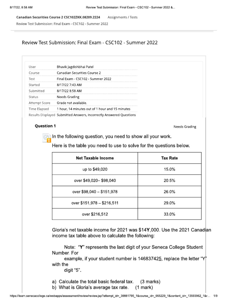 CSC Final Quiz | PDF
