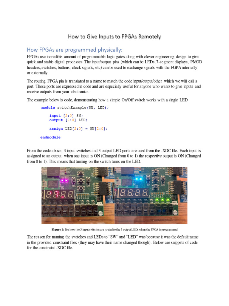 Controlling Remote Switches for the FPGAs | Download Free PDF | Field Programmable Gate Array ...