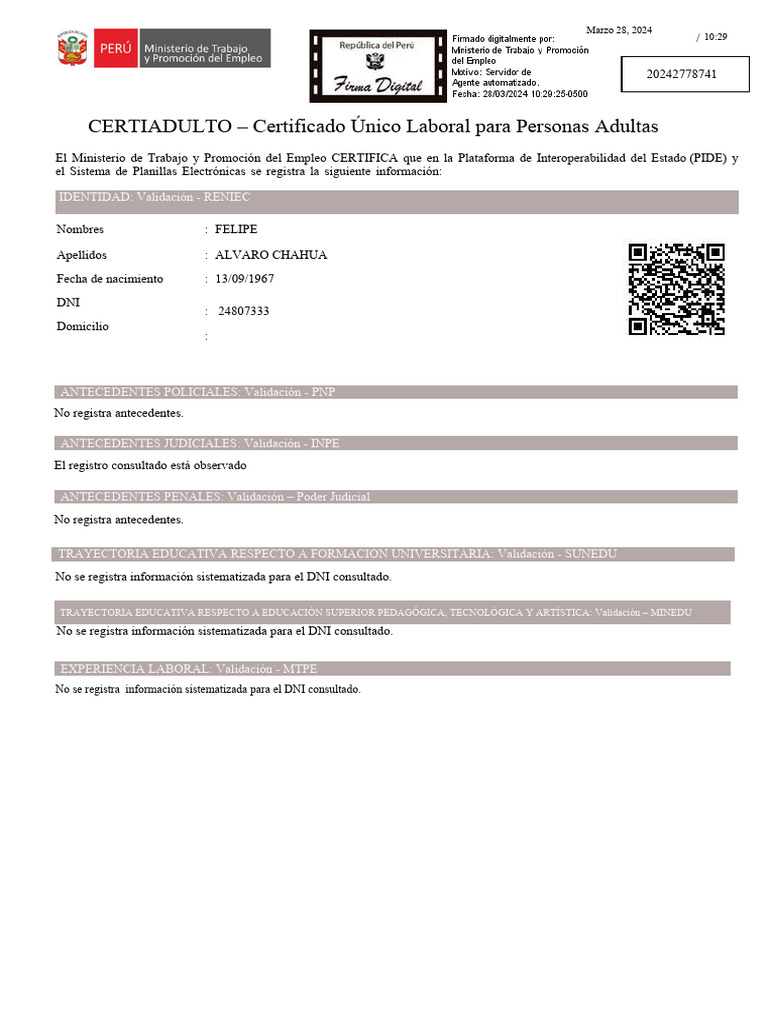 Documentos Adicionales | PDF | Documento de identidad | Gobierno