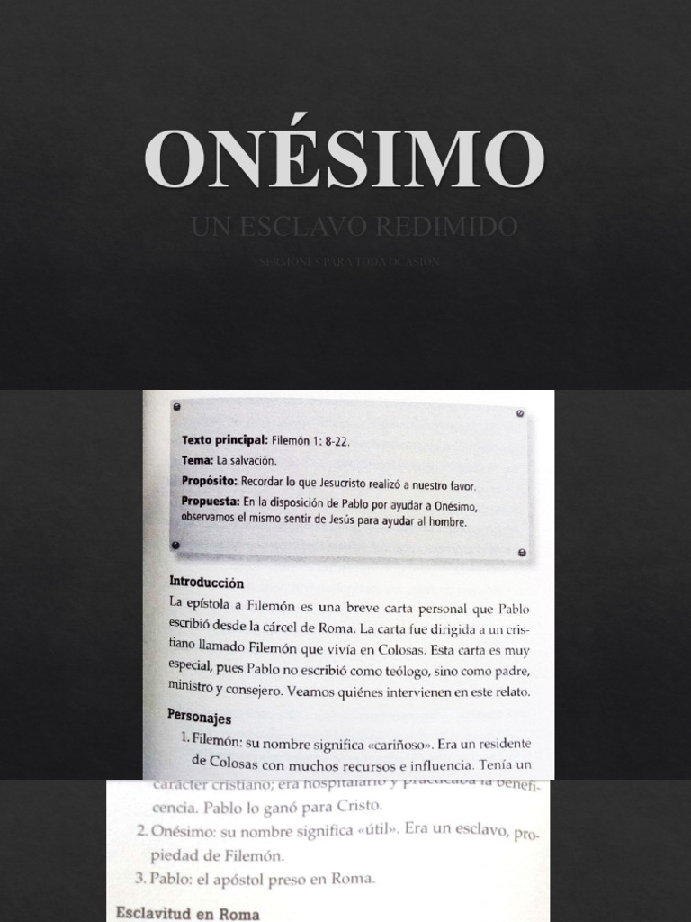 ONÉSIMO | PDF