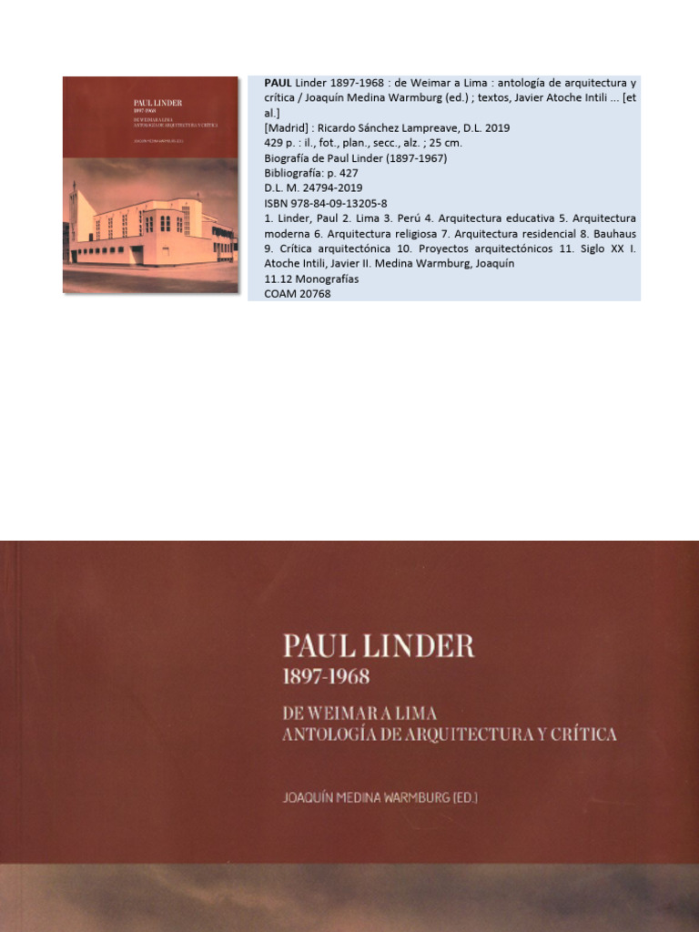 Paul Linder 1897 1968 | PDF