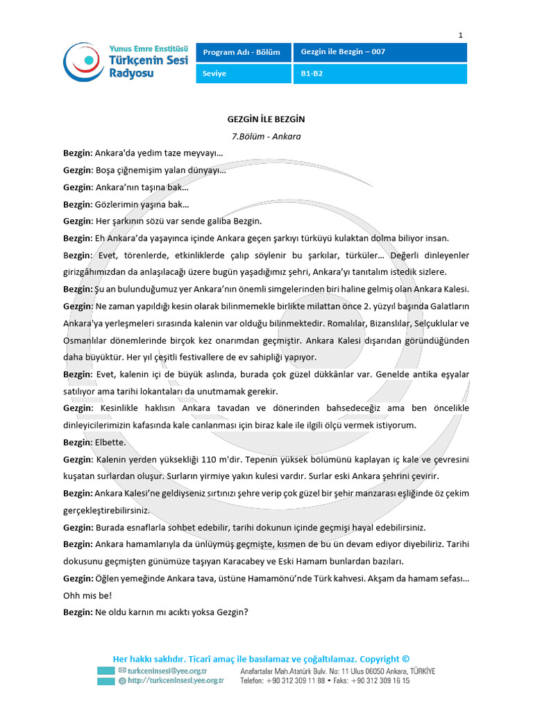 Gezgin Ile Bezgin 007 | PDF