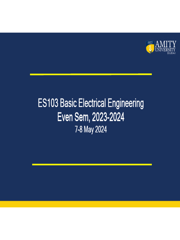 Week 10 | PDF | Electrical Equipment | Electrical Engineering
