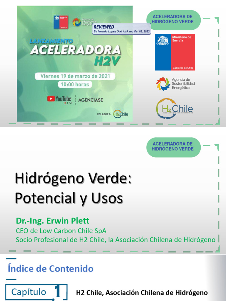H2-Verde-Potencial-y-Usos-Lanzamiento - Ok +-+-+ | PDF | Energía ...