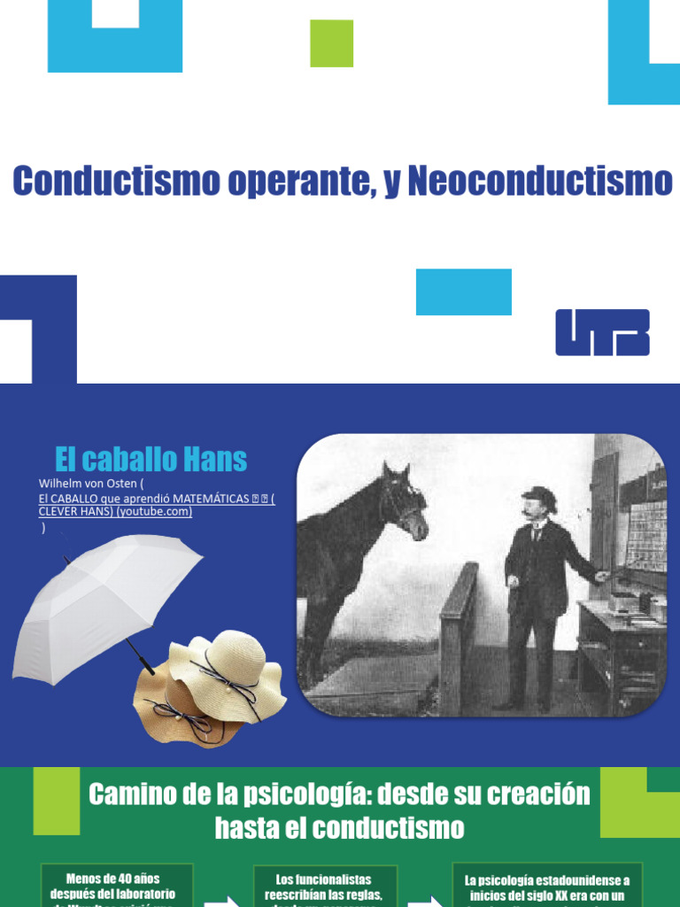 Semana 7. Neoconductismo y Conductismo Social | PDF | Behaviorismo ...