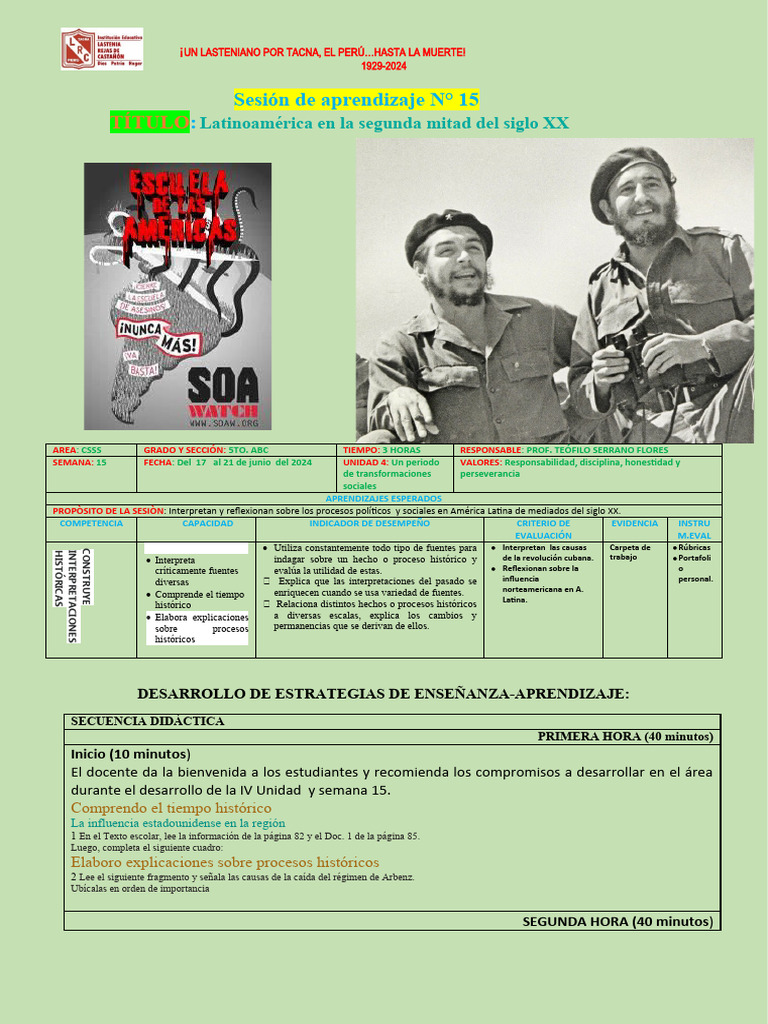 Semana 15 Ccss 5abc 2024 | PDF | Evaluación