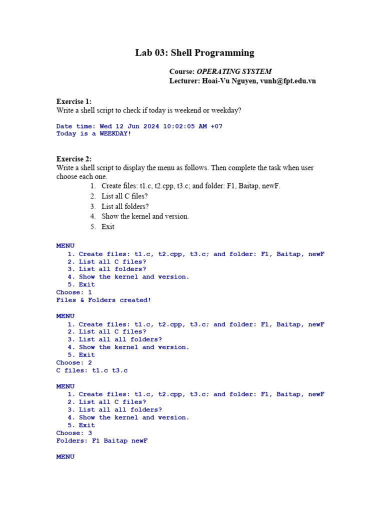 Lab 03 OS-Sum2024 | PDF | Directory (Computing) | Data Management