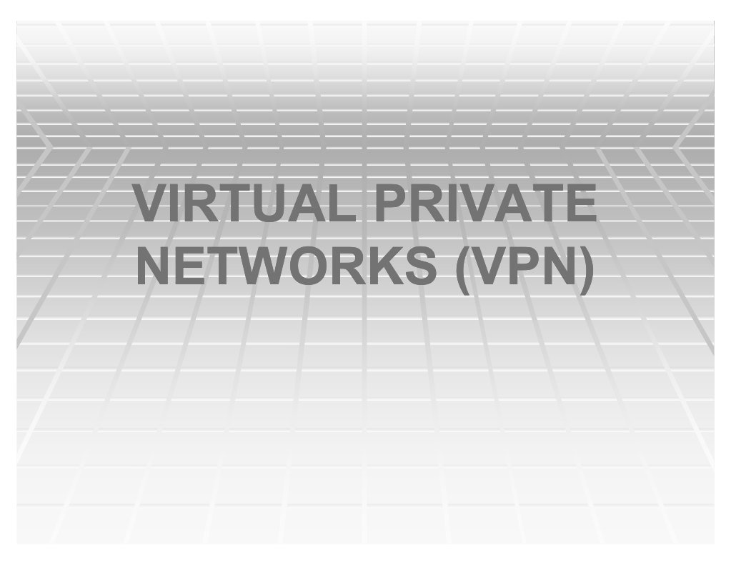 VPN Presentation | PDF