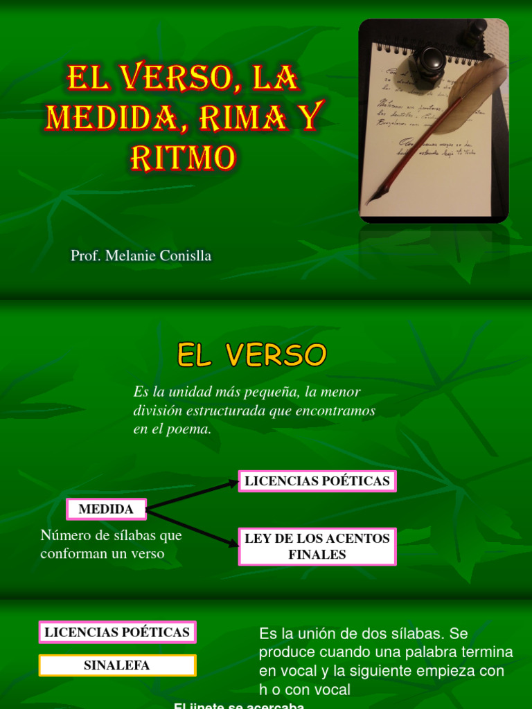 VERSO, RITMO Y RIMA - INFORMACIÓN | Descargar gratis PDF | Forma ...