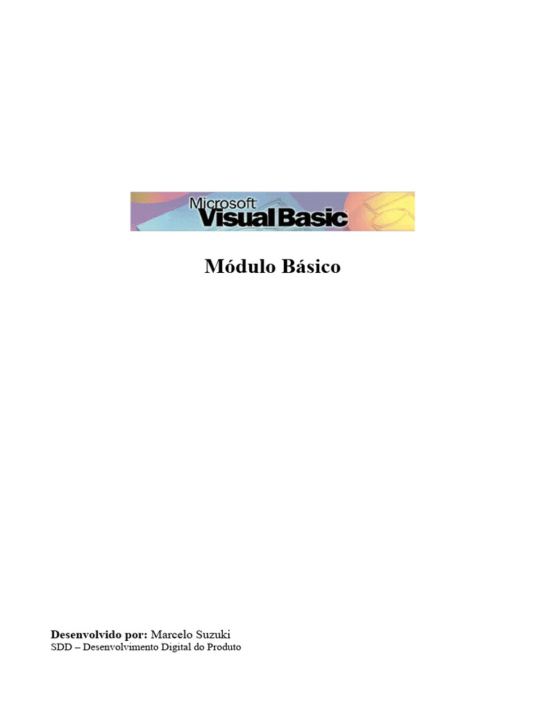 Visual Basic | Download grátis PDF | Janela (informática) | Basic