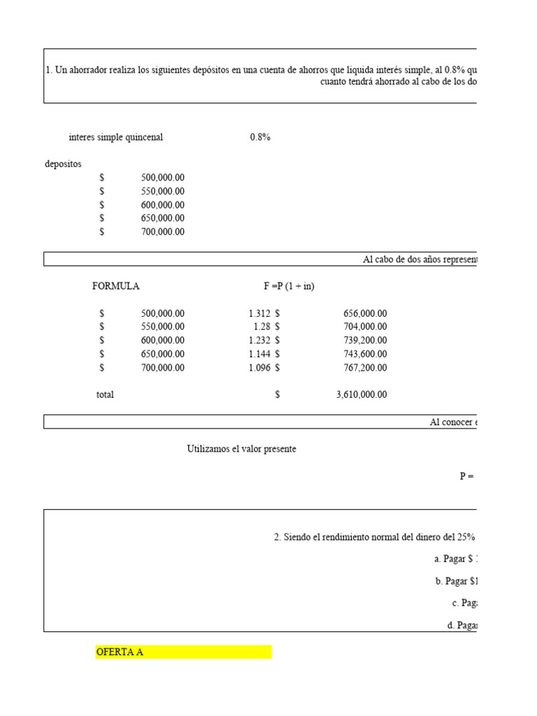 Mate Interes Simple | PDF | Interés | Comercio