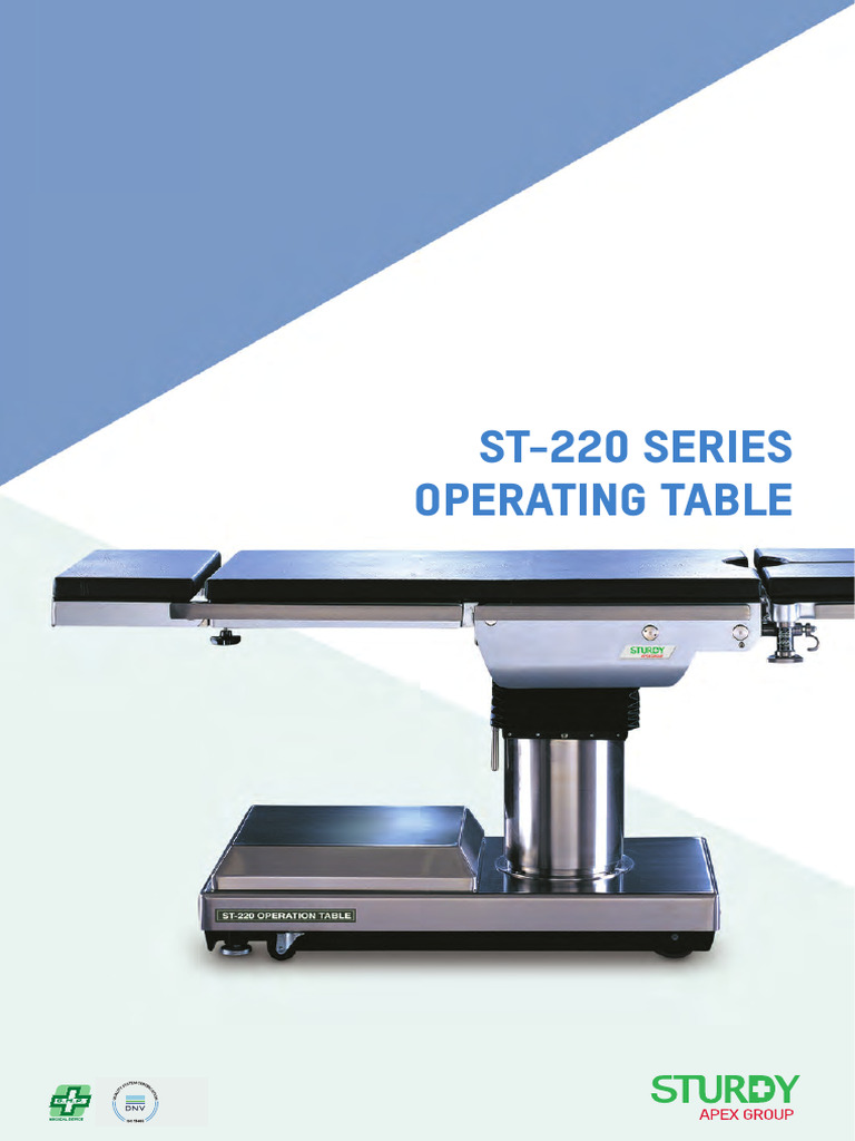 ST-220 Series Electric Operating Tables | PDF