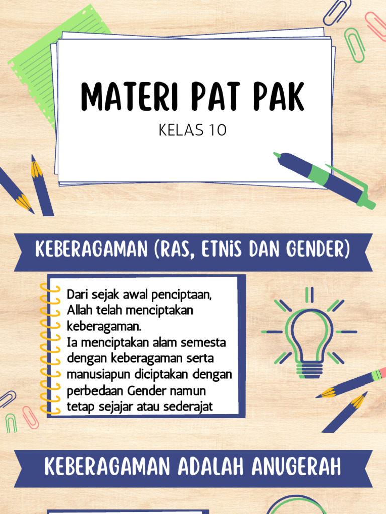 Materi Pat Pak Kelas 10 | PDF