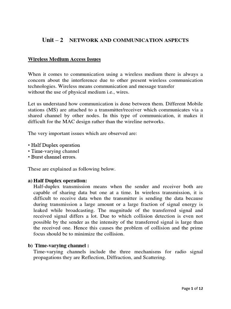 Course Material Unit II | PDF | Routing | Computer Network