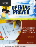 Integer Rules Chart | PDF | Multiplication | Arithmetic