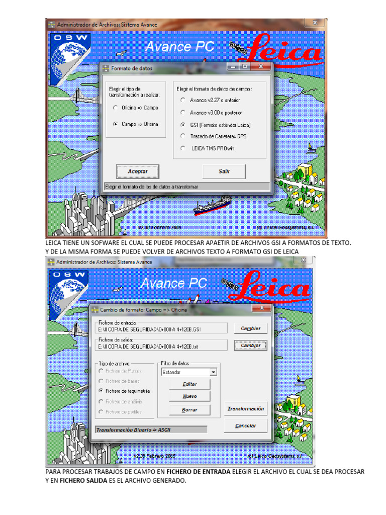PROCESO DE DATOS LEICA | PDF