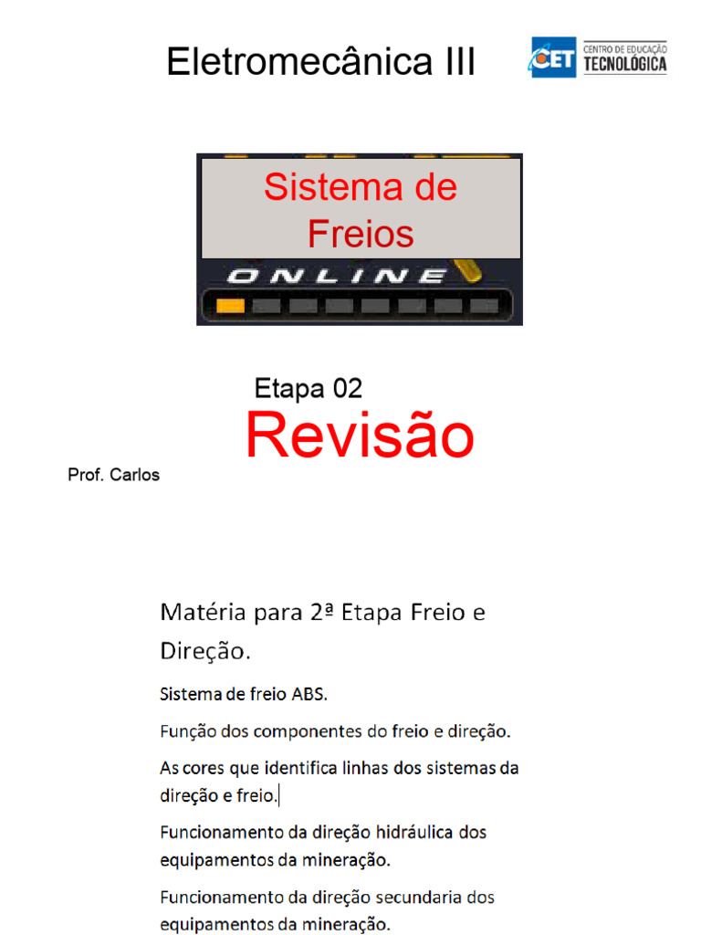 Sistema de Freios 2 | PDF | Freio | Freios ABS