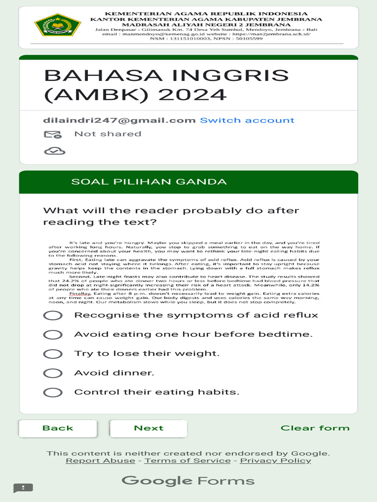 Tips Mengatasi Asam Lambung | PDF