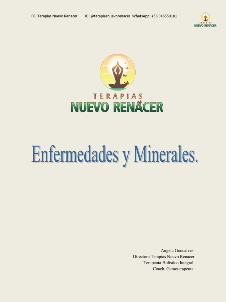 Las Enfermedades y Los Minerales TNR | PDF | Cáncer | Percepción visual