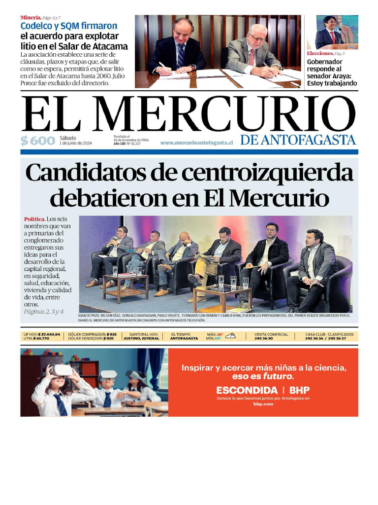 El Mercurio de Antofagasta-01-06-24 | PDF