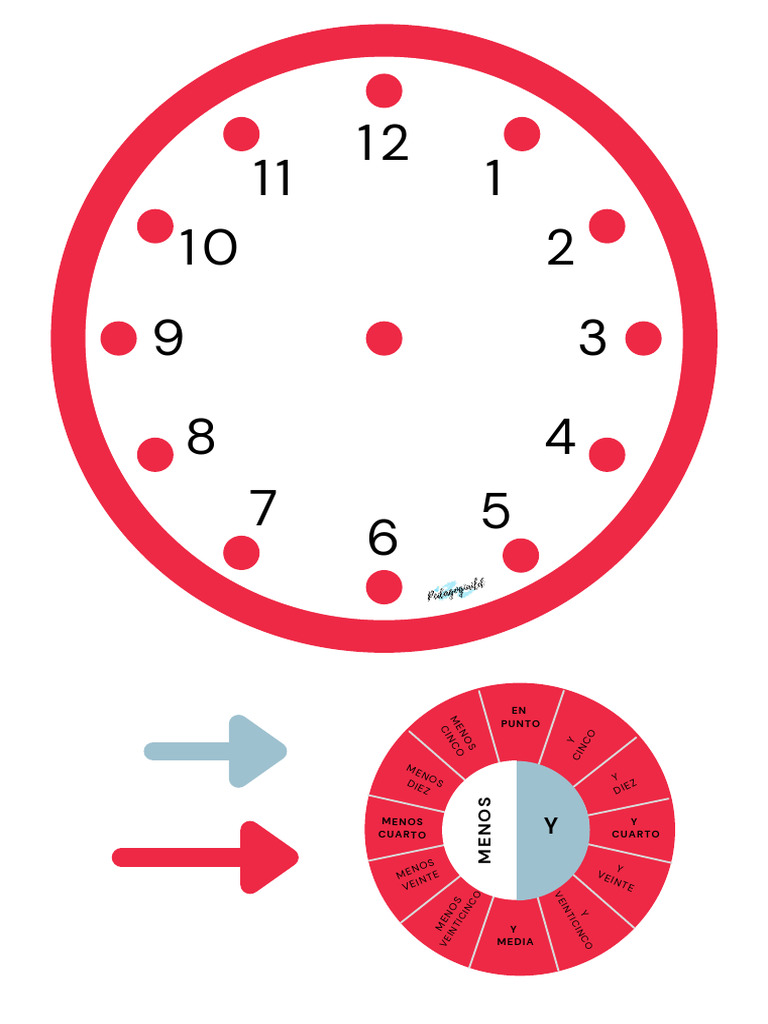 Plantilla Reloj Analógico | PDF