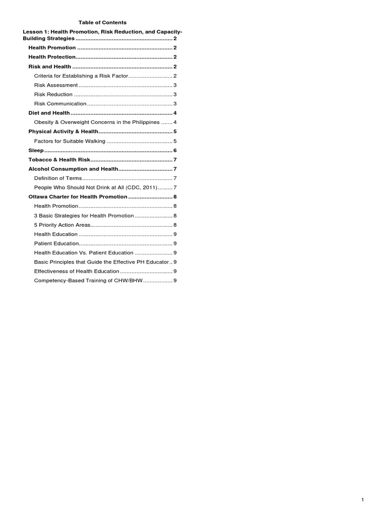 6 - Health Promotion, Risk Reduction, and Capacity-Building Strategies ...