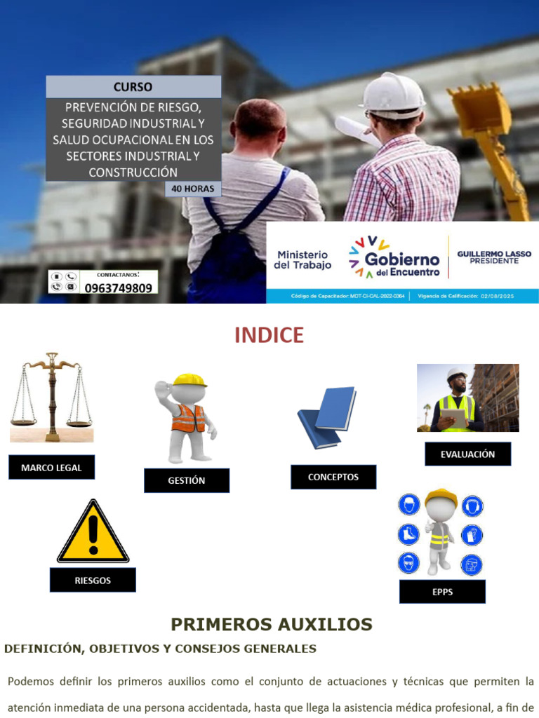 Primeros Auxilios | Descargar gratis PDF | Reanimación cardiopulmonar | Primeros auxilios