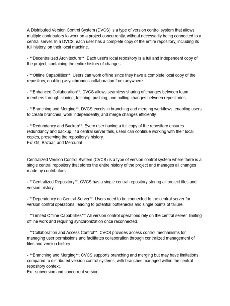 Understanding Distributed Version Control | PDF | Version Control | Systems Engineering